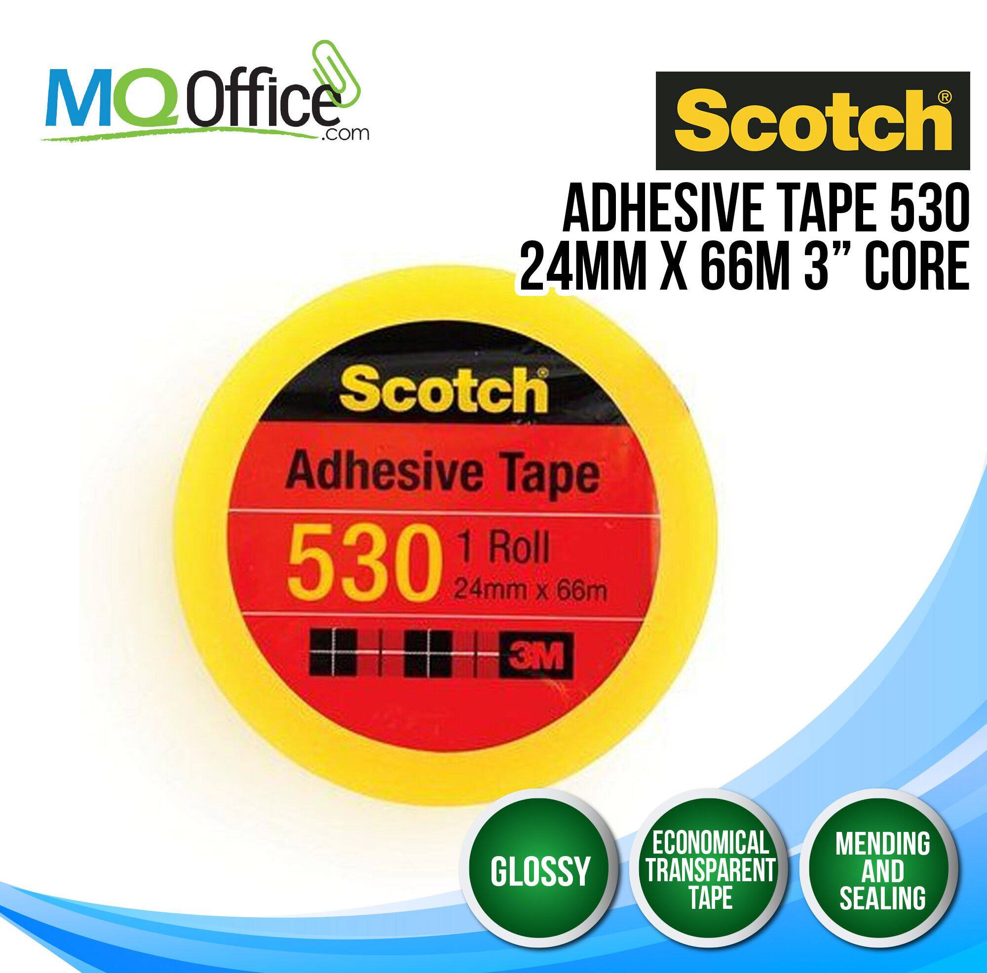 3M Scotch 530 Adhesive Tape 24mm x 66m (3 inch core) MQOFFICE | Lazada
