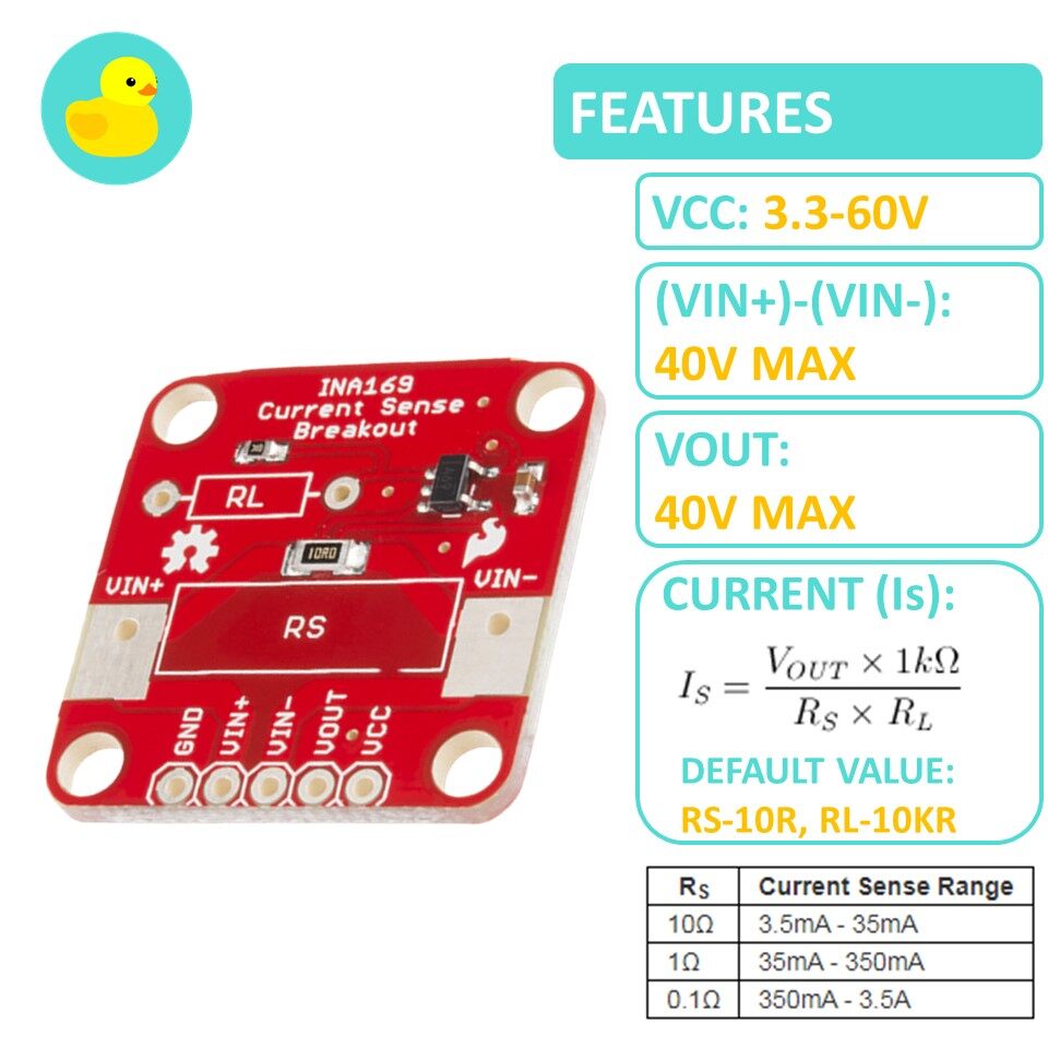 INA169 Analog Current Shunt Monitor Sensor Module | Lazada