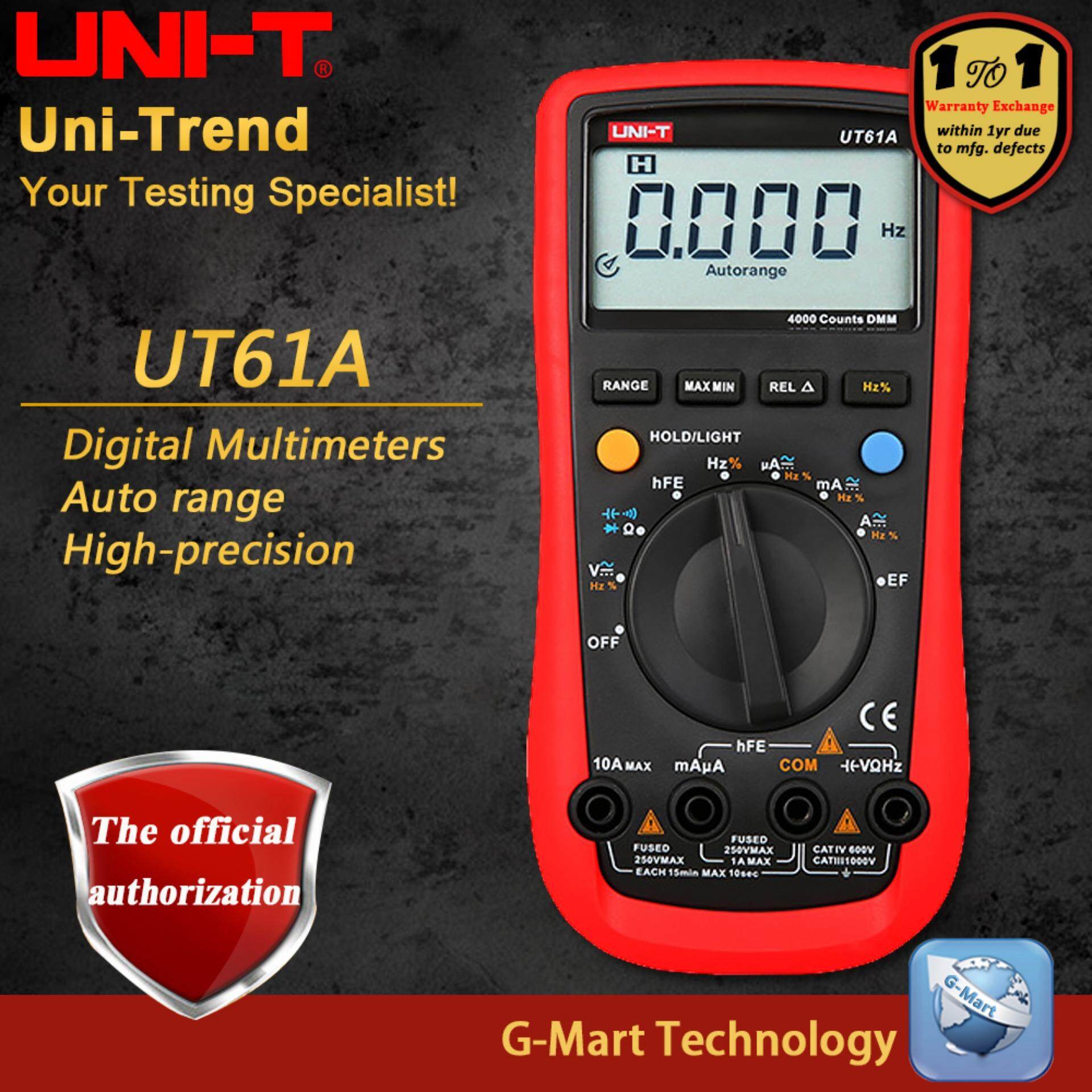 UNI-T UT61A/UT61B/UT61C/UT61E Modern Digital Multimeter | Lazada