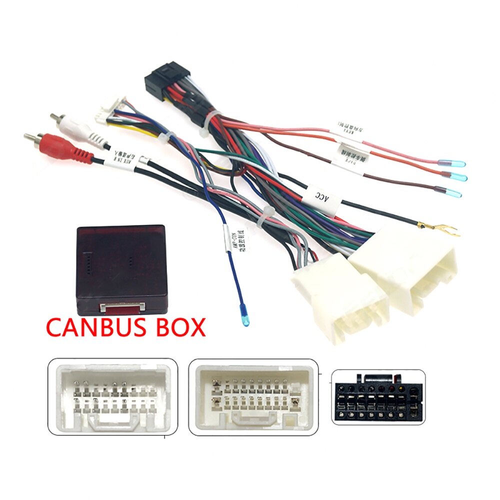 ZR For Honxun car android stereo Wire harness canbus Head unit power ...