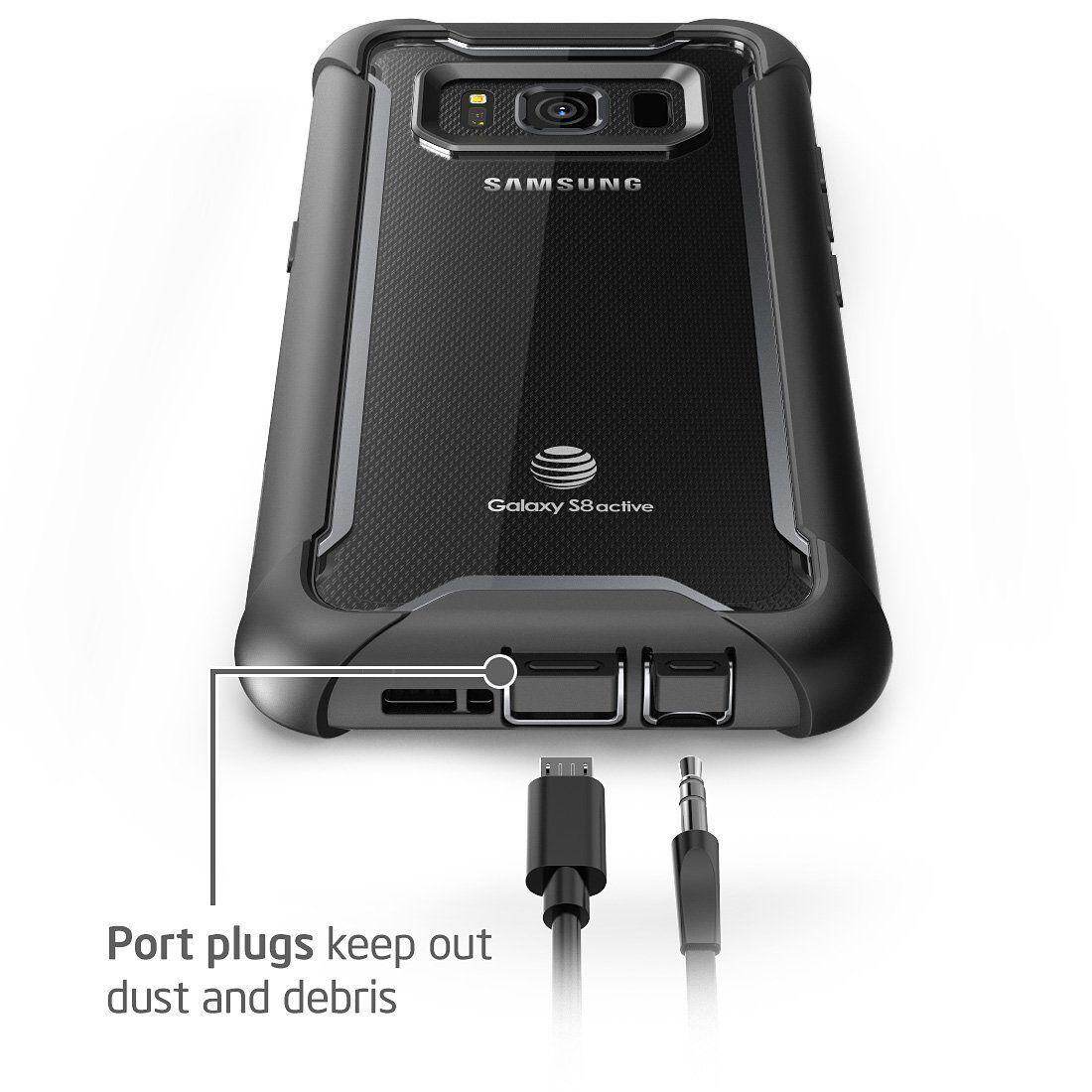 For Samsung Galaxy S8 Active case i-Blason Full-body Rugged Clear ...