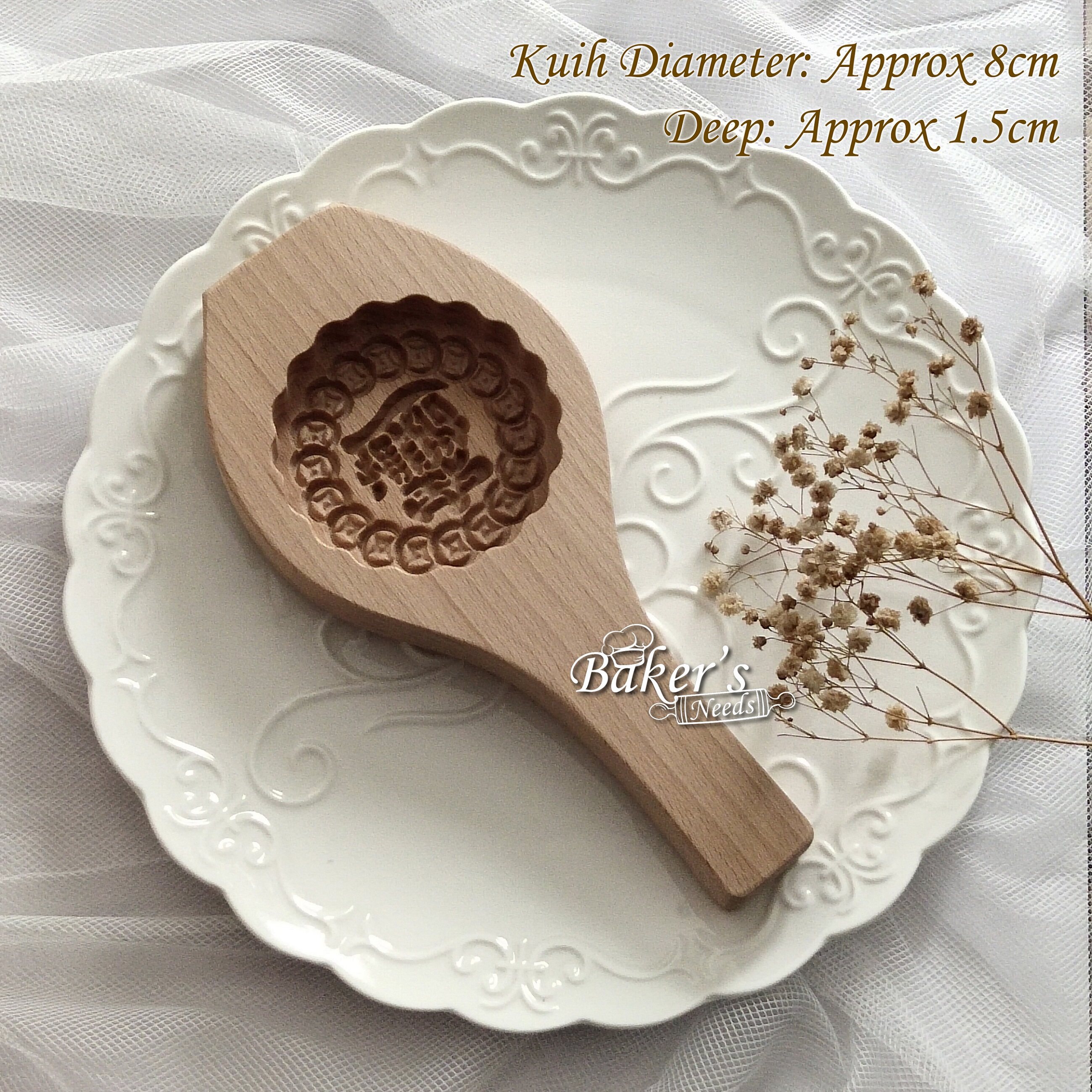 Acuan Kayu/Kayu Acuan/Acuan untuk Tradisional Kueh Pastri, Bun Kek ...