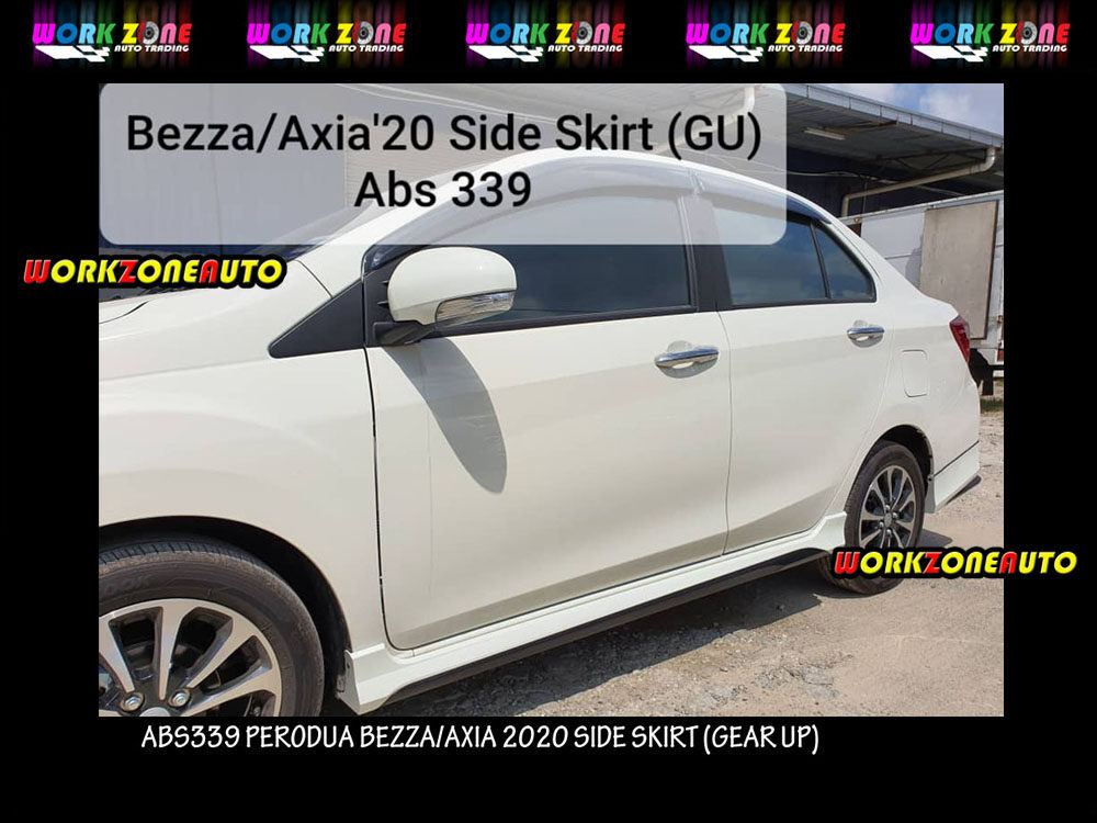 ABS339 Perodua Bezza 2020 ABS Side Skirt (Gear Up) Body kit Bodykit ...