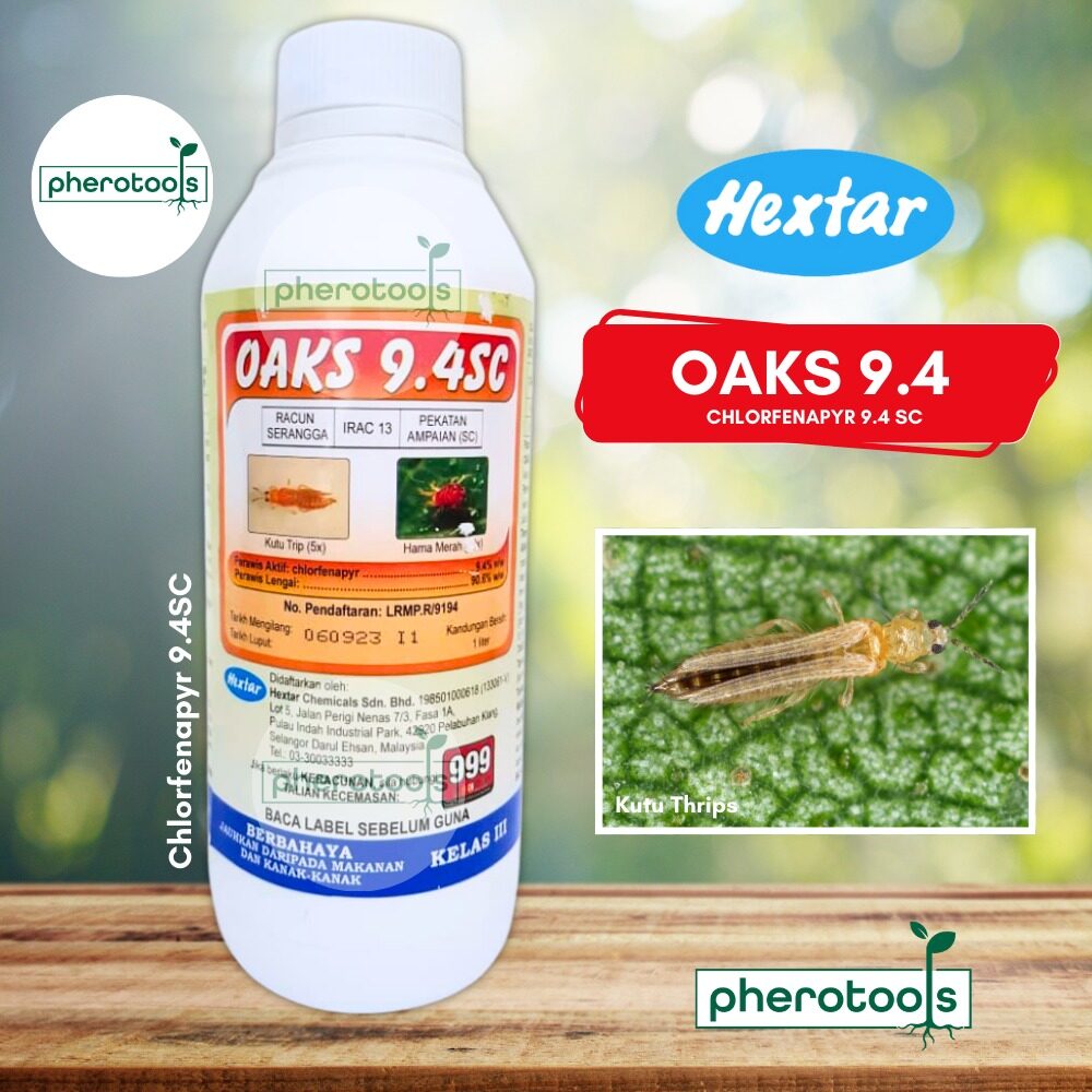 Pherotools Hextar Oaks 9.4SC Insecticide/ (Kutu Thrip, Hama Merah) Same ...
