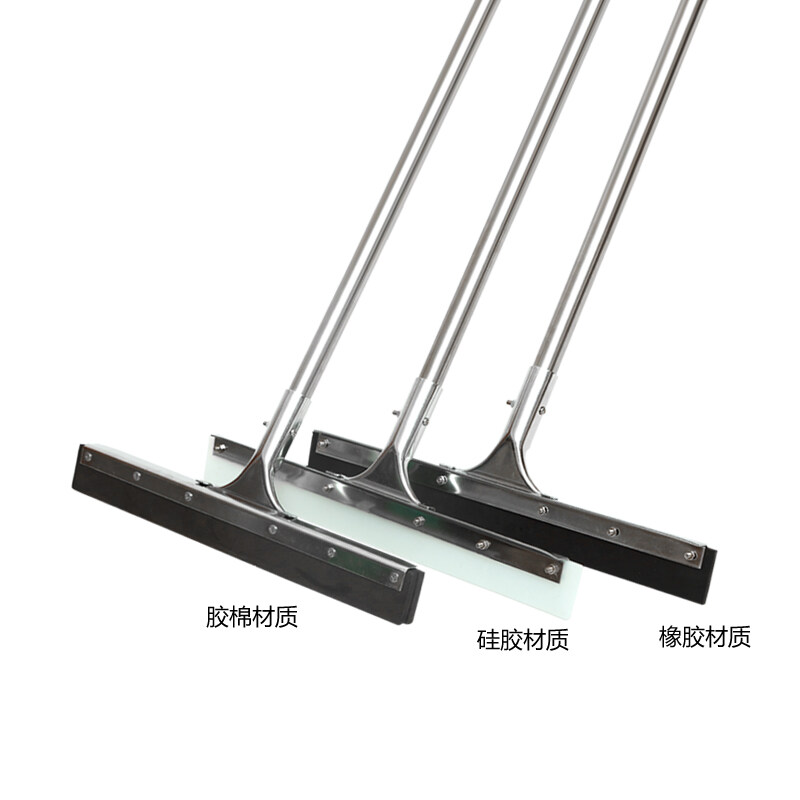 Scraping large stainless steel silicone floor wiper water scraper ...