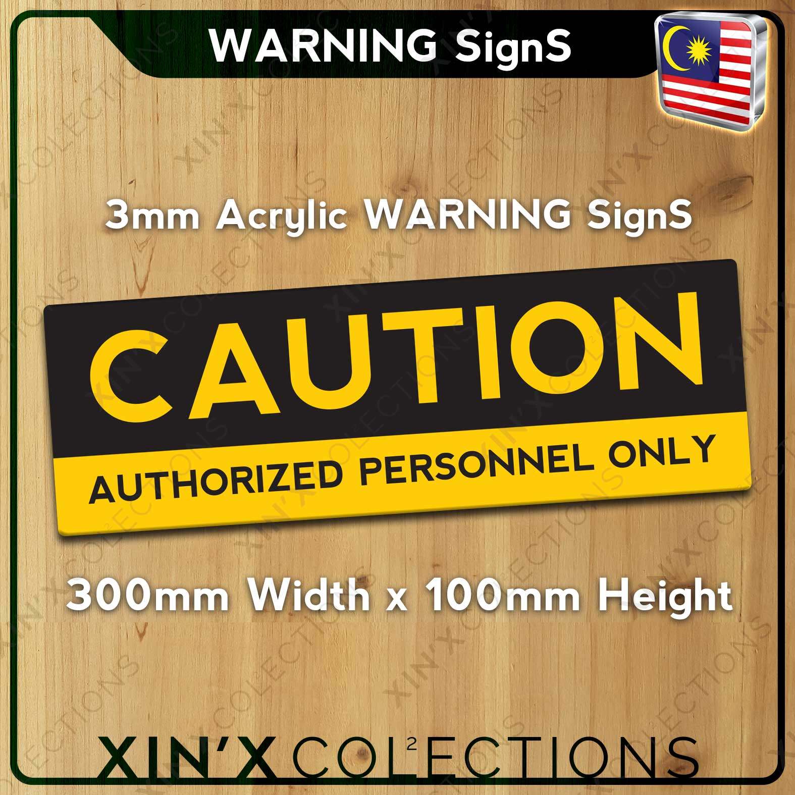 WARNING SIGN AMARAN PAPAN TANDA NO ENTRY CCTV STAFF ONLY ACRLIC NO ...