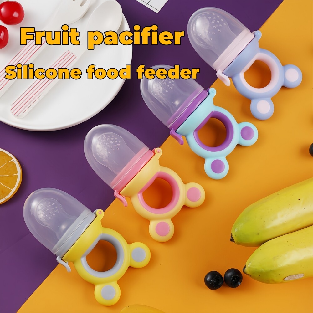 Baby Fruit Pacifier Feeder Fresh Food Fruit Nibbler Silicone Infant ...