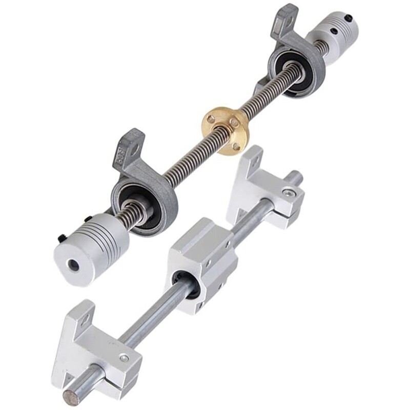 500Mm Horizontal Optical Axis & 8mm Lead Screw Dual Rail Shaft Support ...