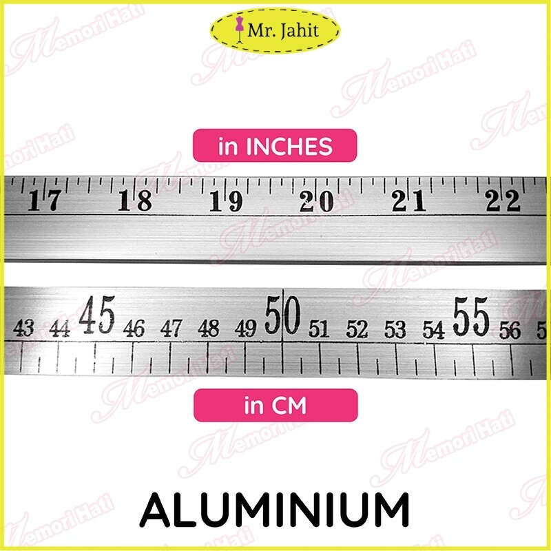 1m Wooden Aluminium Meter Tailoring Ruler Pembaris Meter | Lazada