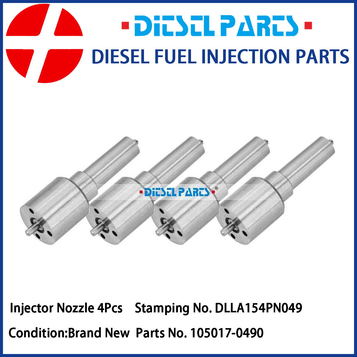 4x Fuel Injector Nozzle Tips 105017-0490 DLLA154PN049 for ISUZU NPR NPS ...