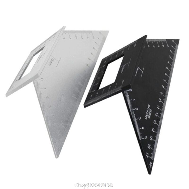 Multifunction Angle Ruler 45 90 Degree Gauge Measuring T Rule Aluminum ...