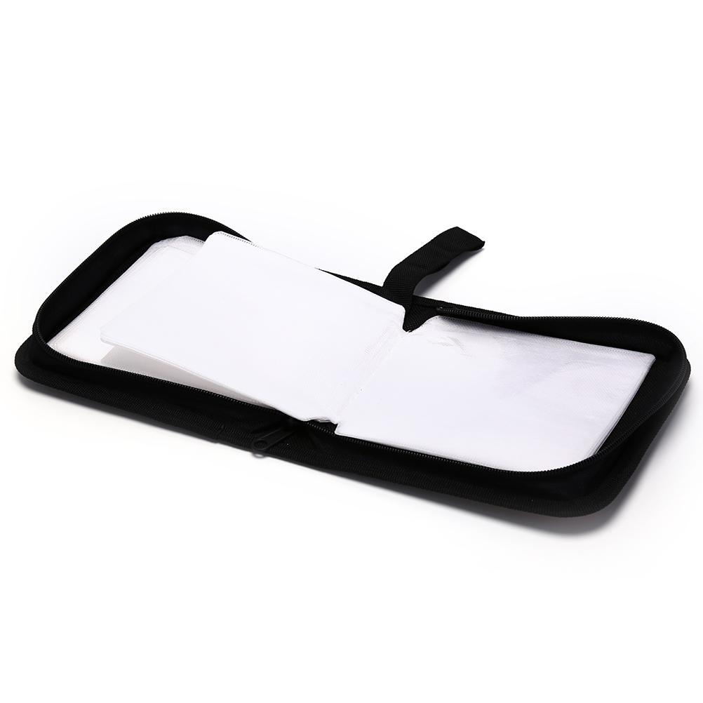 40 Disc CD Holder DVD Case Storage Wallet VCD Organizer Faux Leather ...