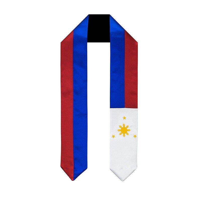 Philippines National Flag Graduation Stole 180*14Cm Bachelor Gown ...