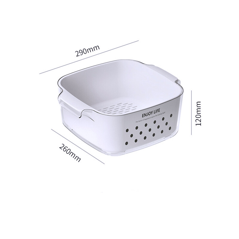 Locaupin Kitchen Washing Baskets Stackable Set Basket Used for Soak ...