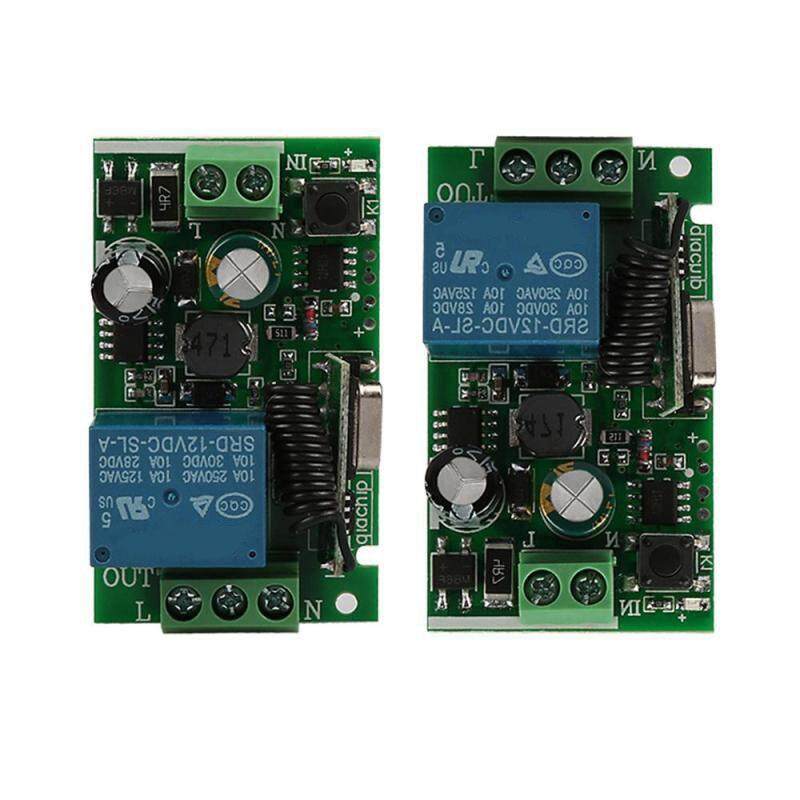 Universal 433 MHz AC 220V 1 Channel Remote Control Switch Mini Wireless ...