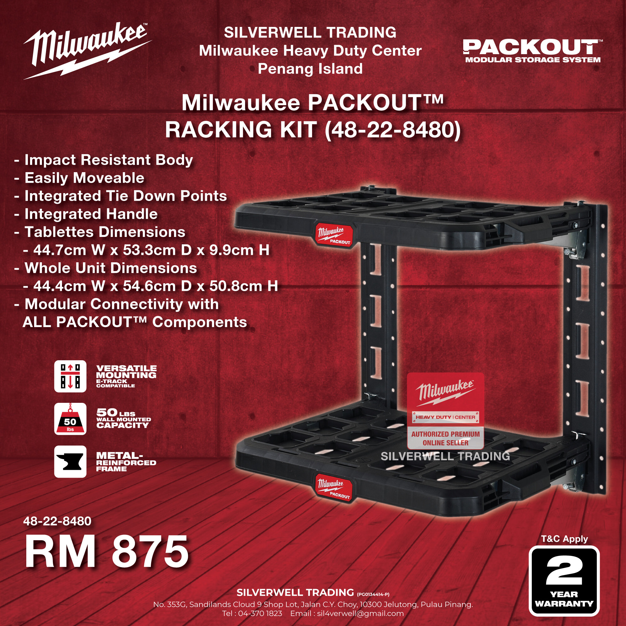 Milwaukee PACKOUT RACKING KIT (48-22-8480) | Lazada