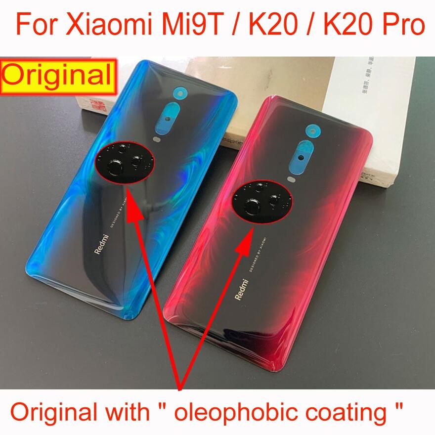 100% ใหม่ Mi 9T Mi9t Pro K20ฝาหลังกระจกประตูด้านหลังพร้อมเทปกาว Redmi ...
