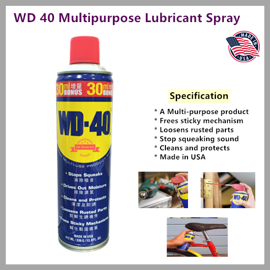 WD-40 Multipurpose Lubricant Spray 412ml | Lazada
