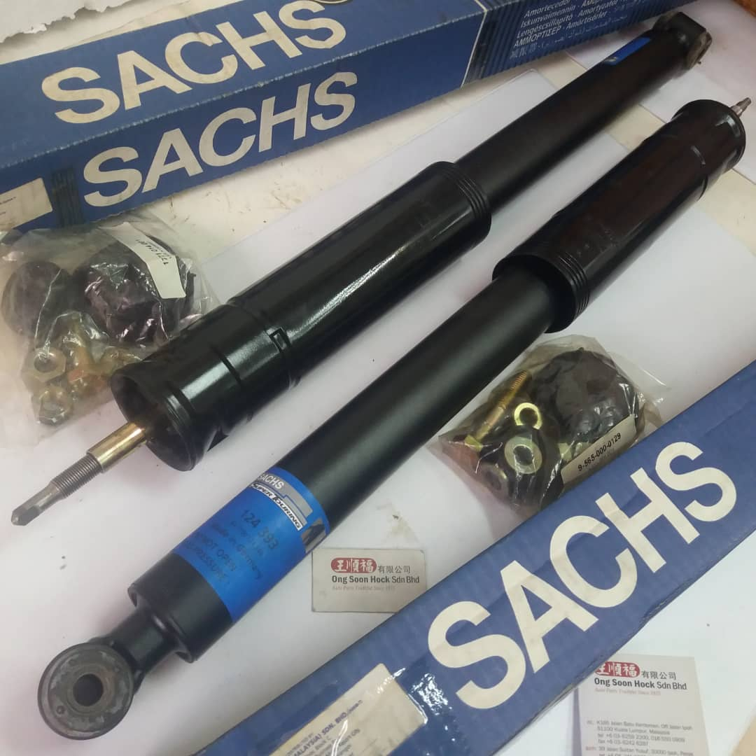 2 pcs Mercedes W210 W203 Shock Absorber Rear Extra Long Sachs 1700 553 ...