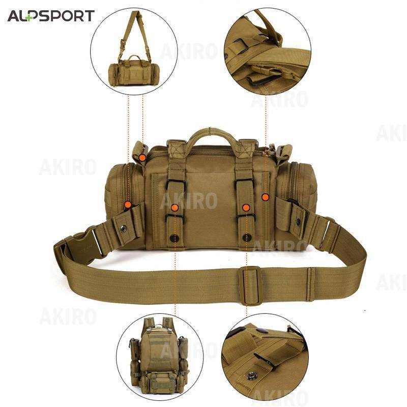 ALPSPORT กองทัพทหาร3P PUBG กลางแจ้งเอวกระเป๋าไหล่กระเป๋า Duffel Beg B04 ...
