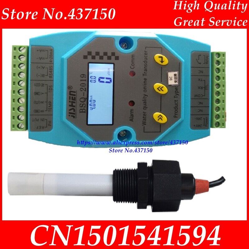 Industrial Temperature Sensors ALOUTSNOC Water EC Transmitter EC Sensor ...