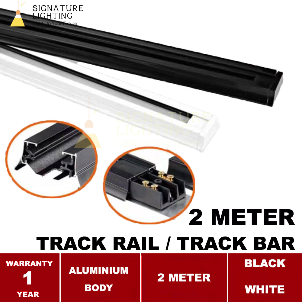 Track Light Rail 2 Meter / Track Light Bar 2 Meter / Lampu Track Rail 2 ...