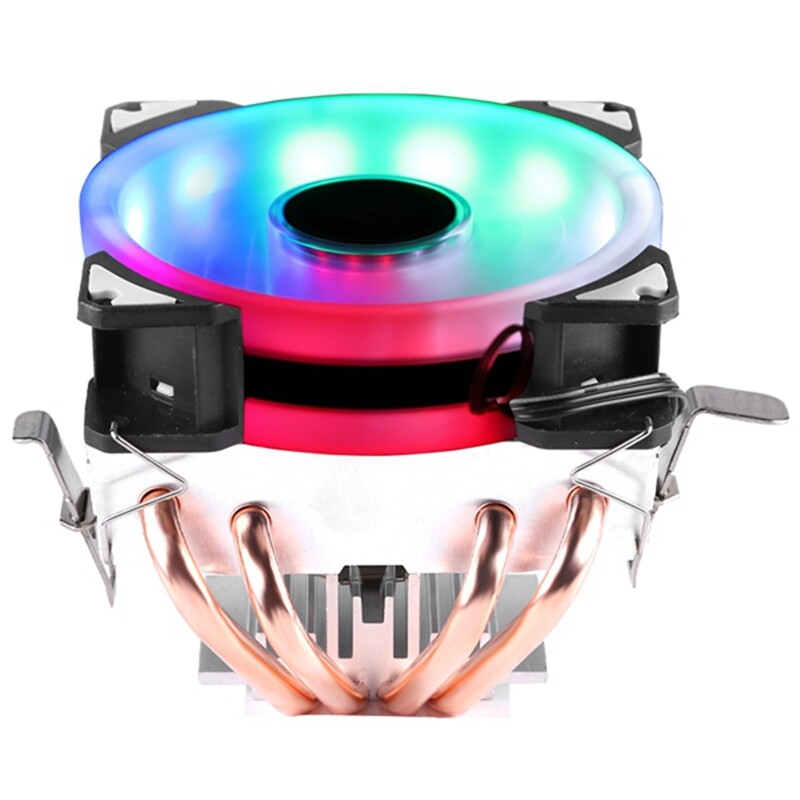 DELEFUN CPU Cooler 4 Pure Copper Heat Pipe Cooling Tower Down Pressure ...