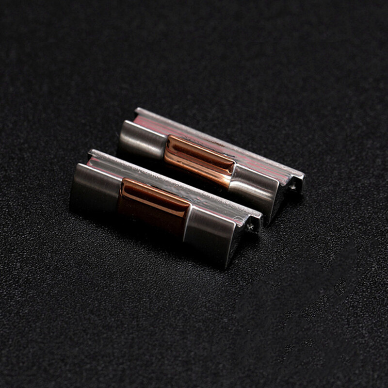 20mm Silver Gold Black Rosegold Solid Curved End Link Endlink Just ...