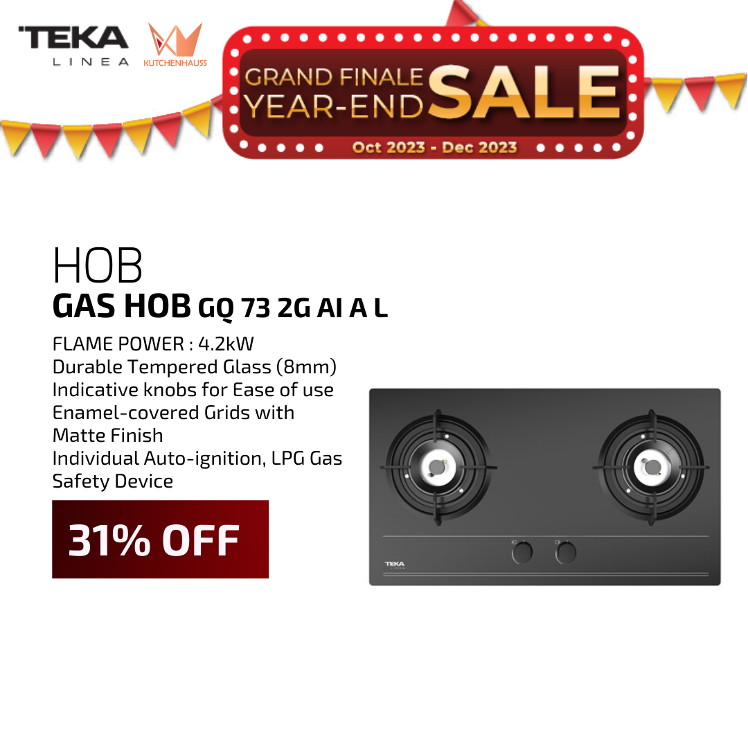 Teka Linea 73cm Built-in 2 Burner Gas Hob GQ 73 2G AI A L | Lazada