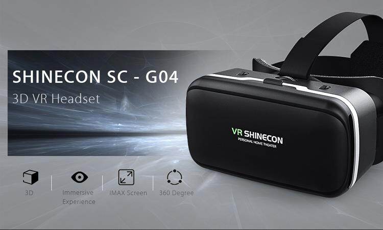TVC-MALL SHINECON 6รุ่น G04 3D IMAX หน้าจอแว่น VR ชุดหูฟังเสมือนจริง ...