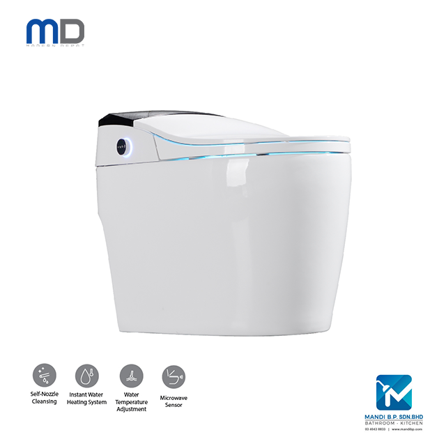 Modern Depot Neptune one piece Intelligent Water Closet 4.8L Siphon Jet ...