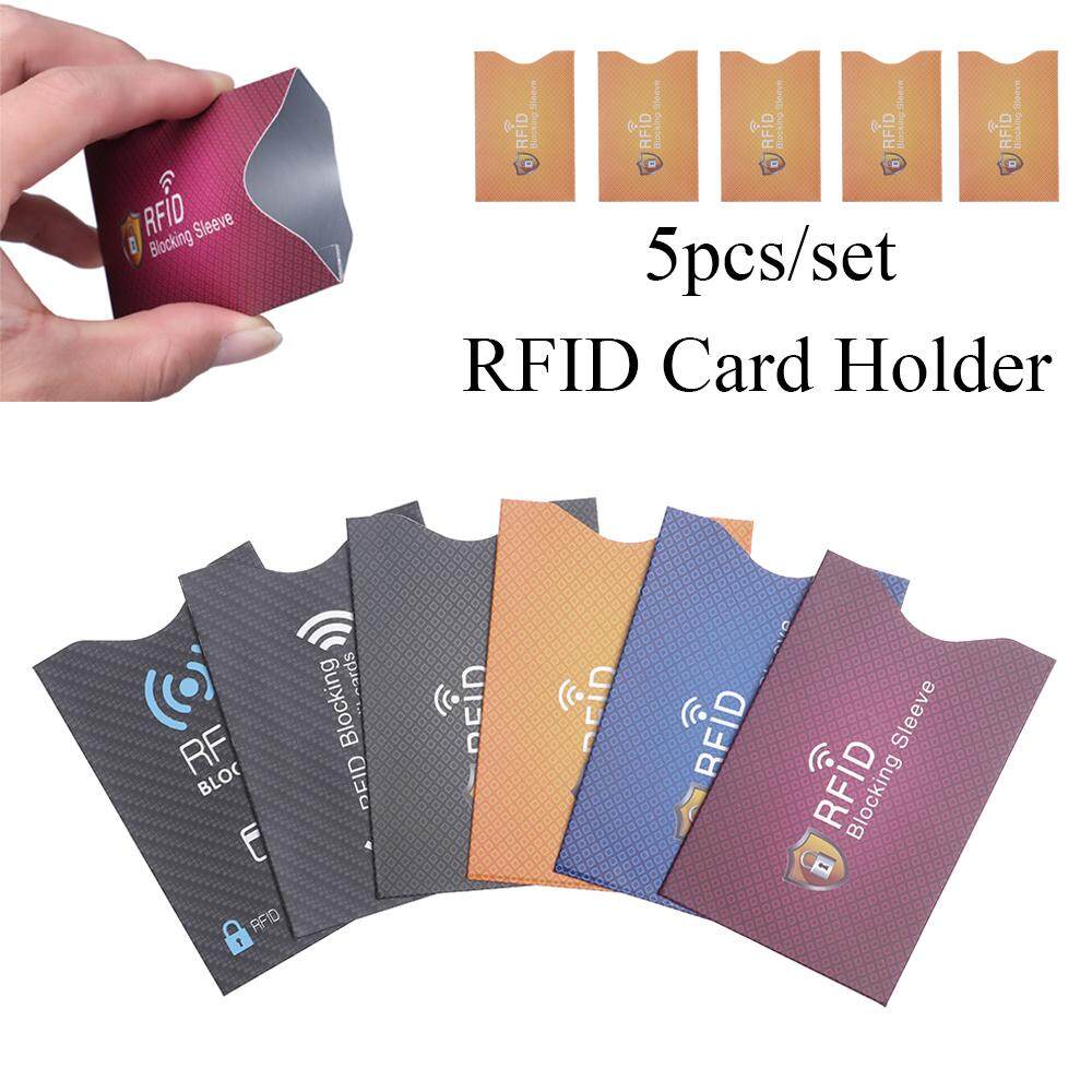 5PCS Case Covers Anti Theft for RFID Credit Card Protector Blocking ...