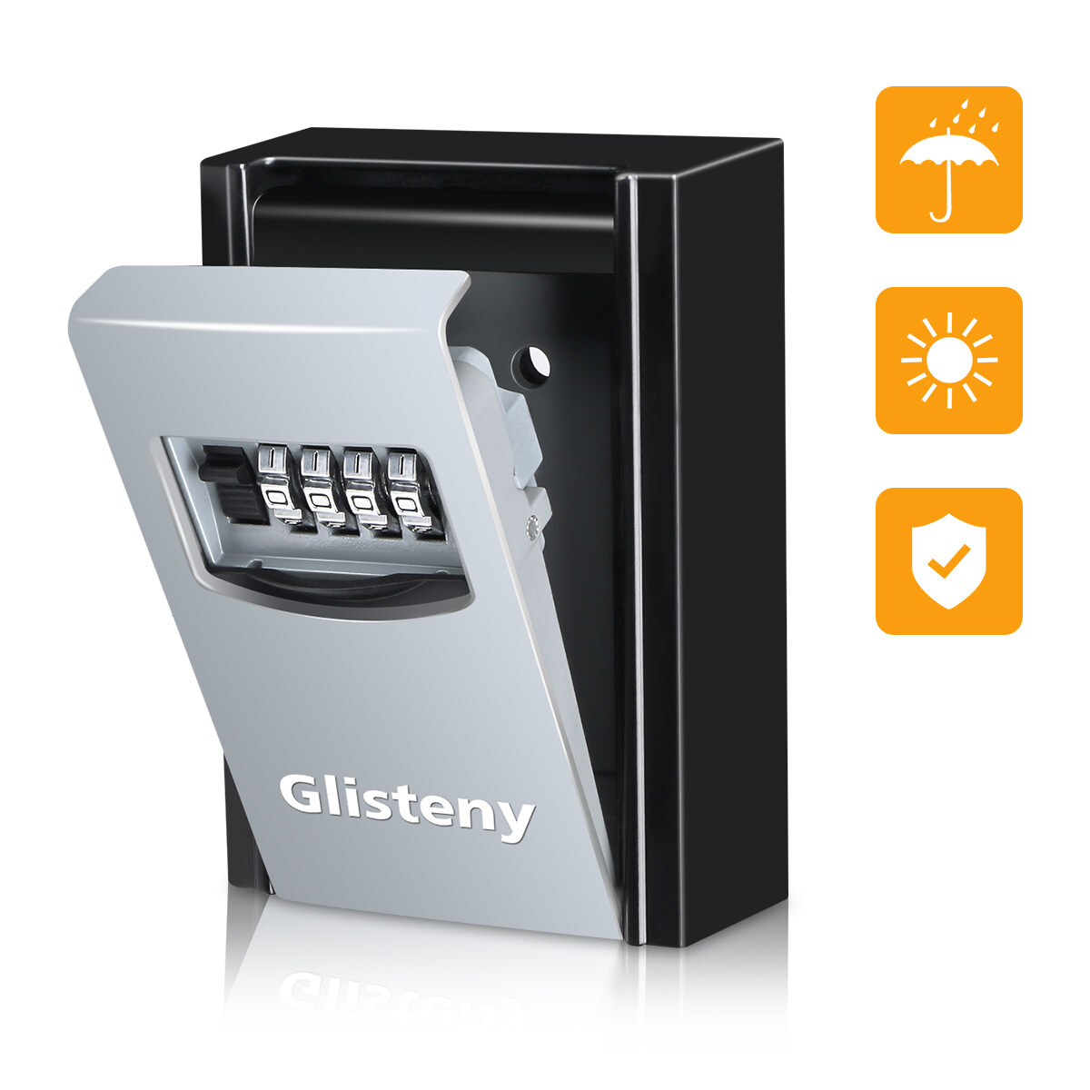 Key Safe with 4 Digit Combination Code Number Safe Key Memory Lock ...