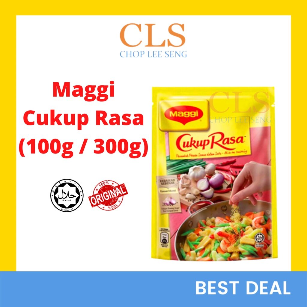 CLS Maggi Cukup Rasa Penambah Perasa Aio Seasoning 100g / 300g | Lazada