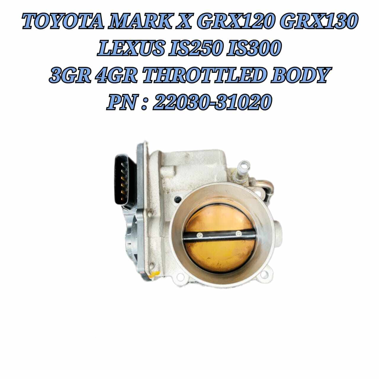 🇯🇵🇯🇵 Throttle Body Toyota Mark X GRX120 GRX130 Lexus IS250 IS300 3GR ...