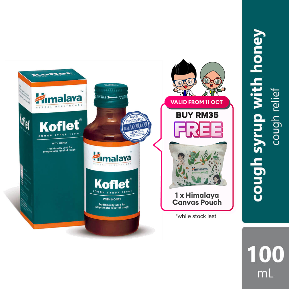 Alpro Pharmacy Himalaya Koflet Cough Syrup 100mL | Cough Reliever | Lazada