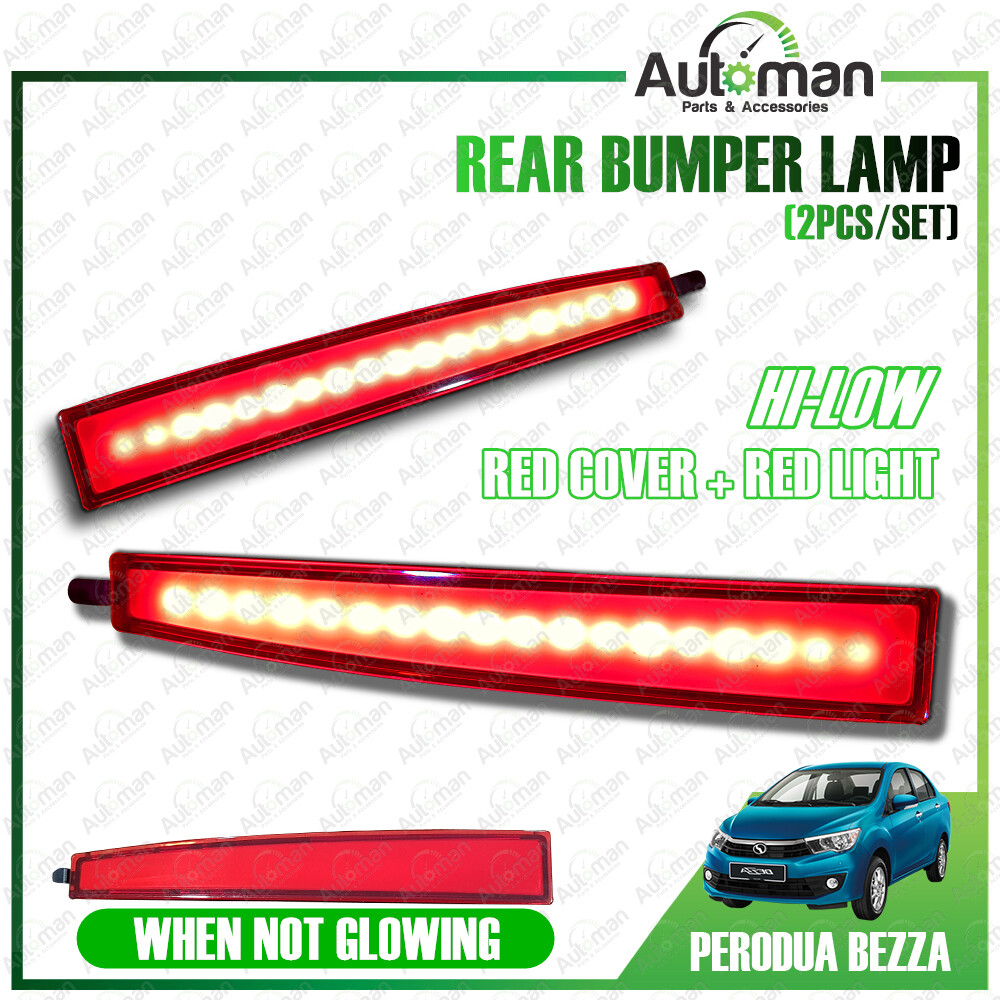 Perodua Bezza LED Rear Bumper Brake Lamp Warning Light Hi-Low | Lazada