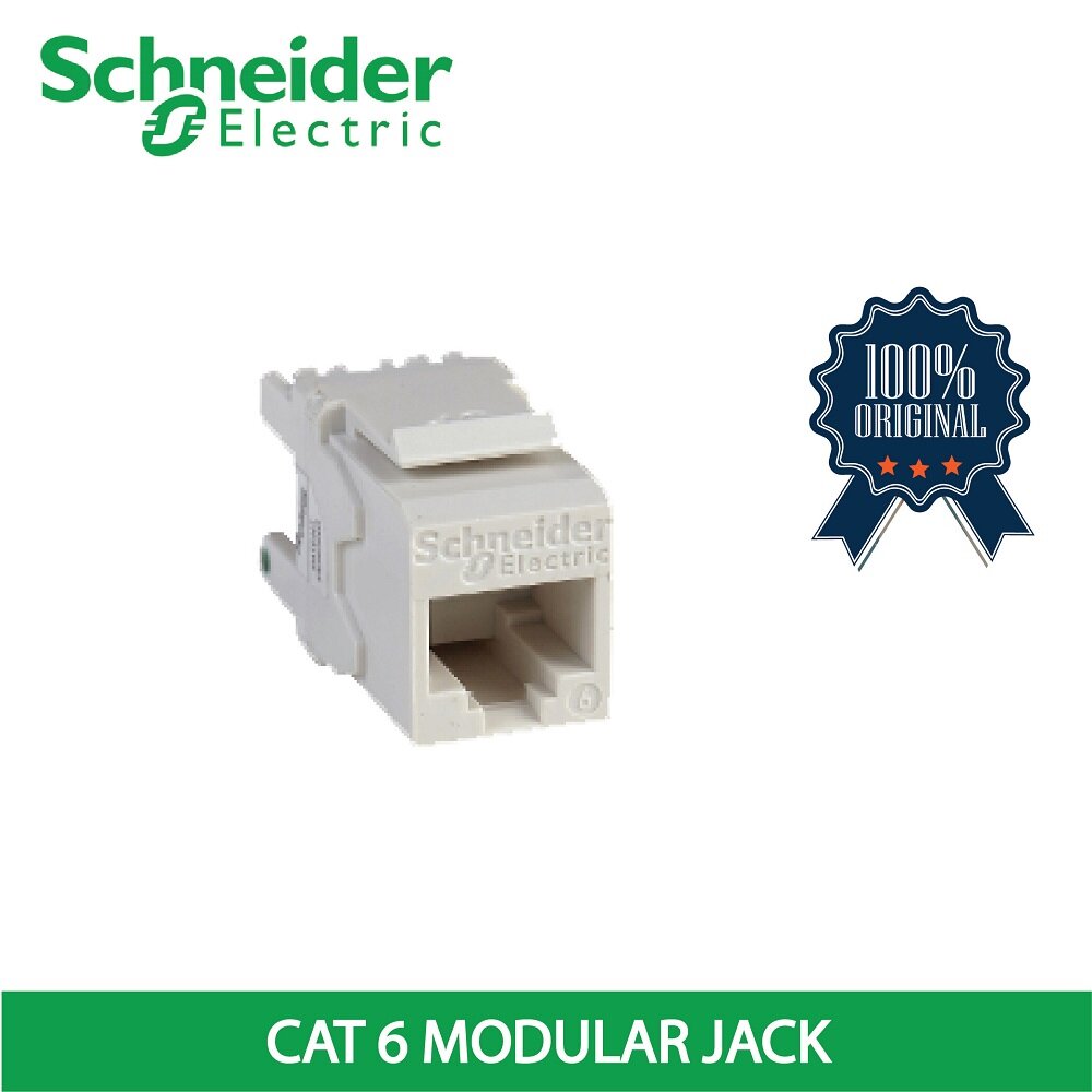 Schneider 1 Gang Vivace Flat Shutter Faceplate White Optional With Cat6 ...