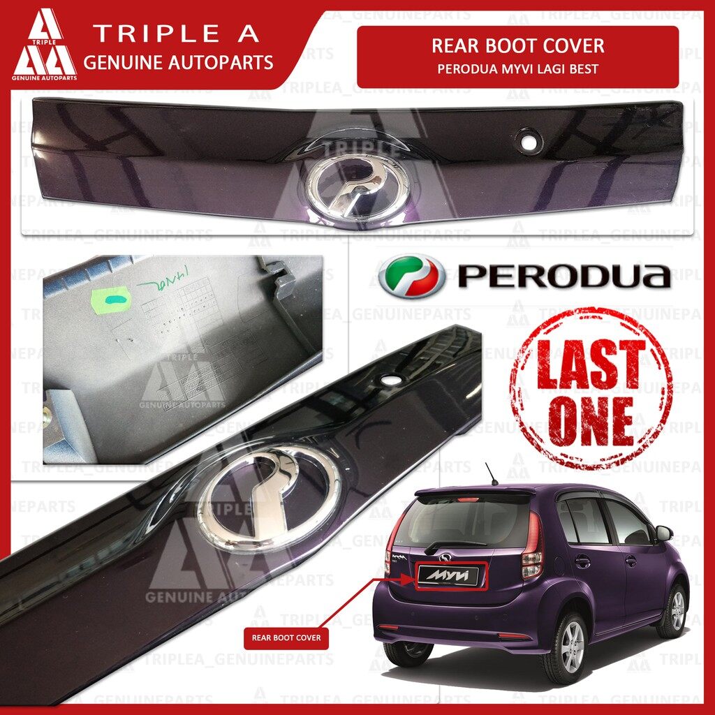 100% ORIGINAL Garnish Rear Boot/ Rear Bornet Perodua Myvi Lagi Best ...