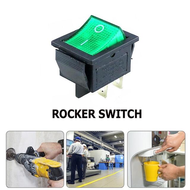 GS11021-01 Snap in Push Button Electric Welder Switch 4 Pin AC125/250V ...