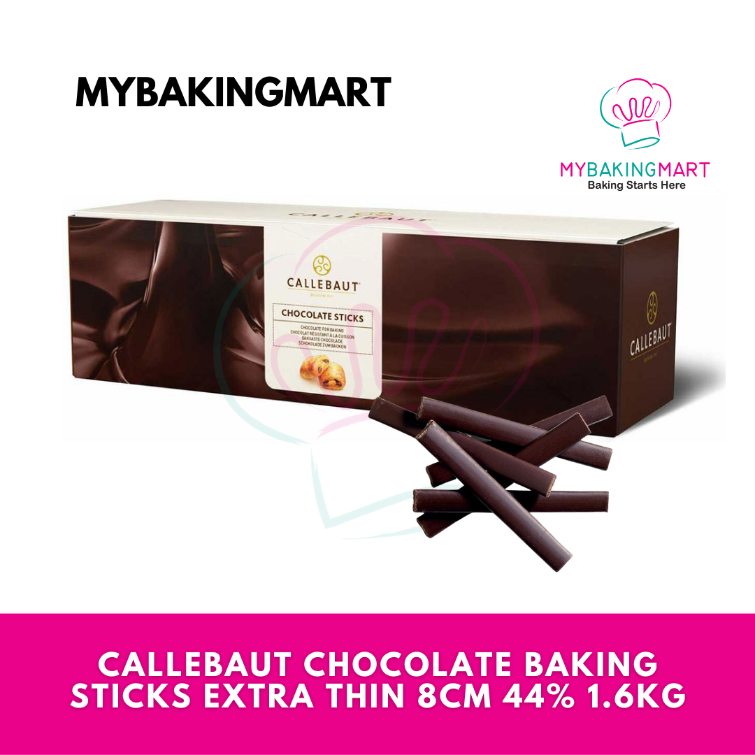 Mybakingmart | Callebaut Chocolate Baking Sticks Extra Thin 8cm 44% 1 ...