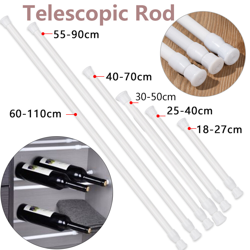 1Pc* Extendable Rod Multi Purpose Spring Loaded Extendable Telescopic ...