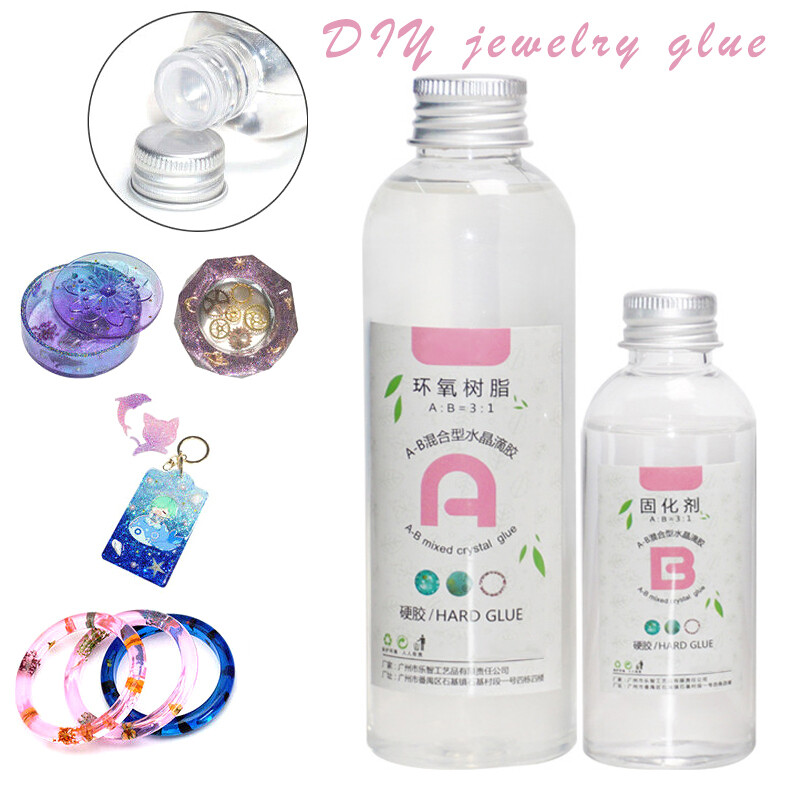 2.5:1 Volume Crystal Glue Tool Transparent No Whitening Epoxy 100G ...