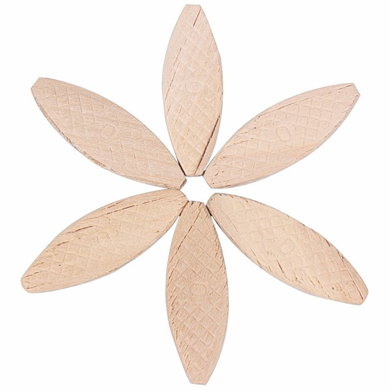 100Pcs No. 0 Assorted Wood Biscuits for Tenon Machine Woodworking ...