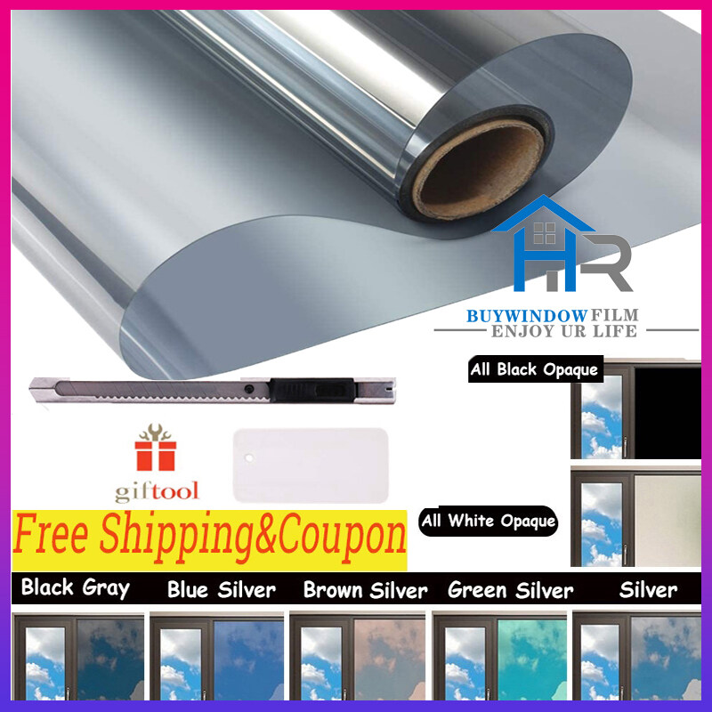 One Way Mirror Window Film Vinyl Self-adhesive Window Tint Glass ...