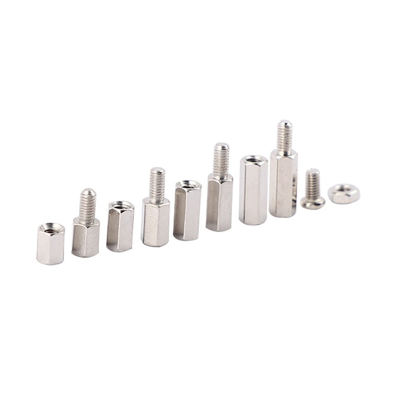 200PcsSet M3 Hex Nut Spacing Screw Male Female Threaded Pillar Pcb Pc ...