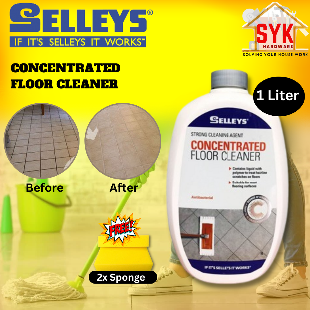 SYK Selleys Concentrated Floor Cleaner Antibacterial Tiles Stain ...