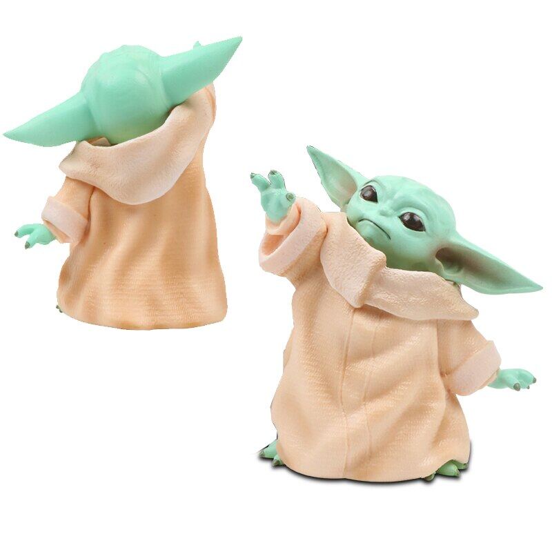 8 CM Star Wars Baby Yoda Mandalorian Speelgoed PVC Miniatuur Speelgoed ...