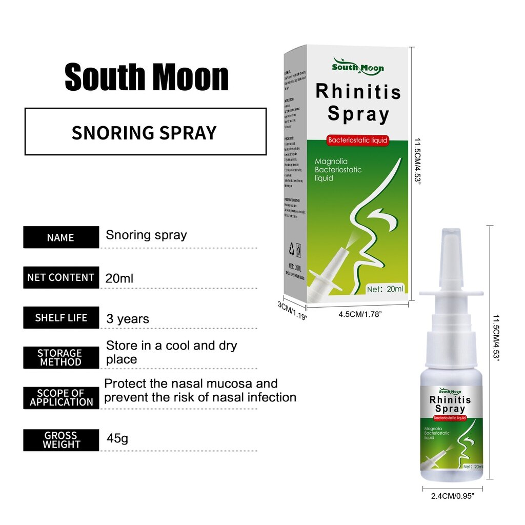 Snoring Spray Chronic Rhinitis Nasal Plug Runny Nose Cold Spray ...