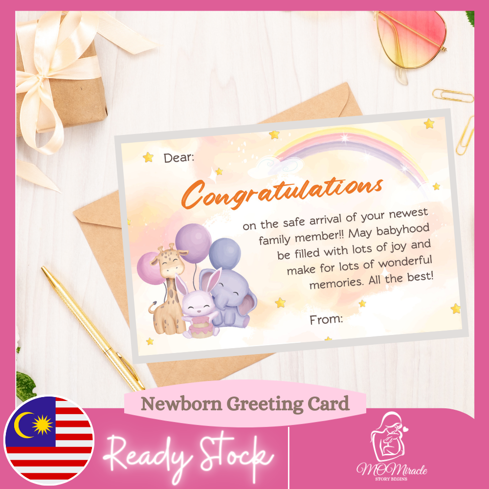 MOMiracle Baby GIFT NEW BORN GREETING CARDS BABY CARDS NEWBORN Baby ...